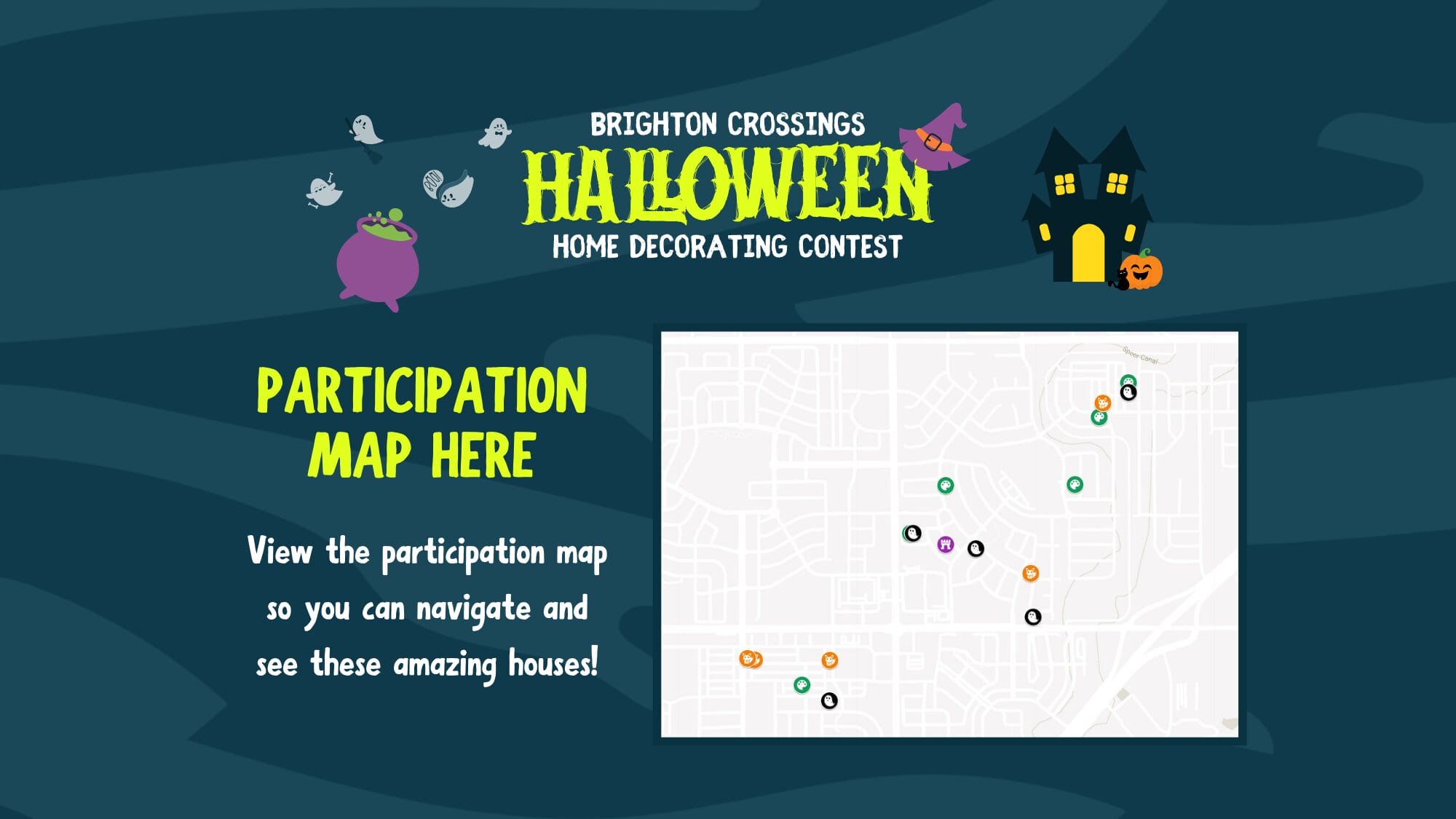 Halloween Participation Map - Brighton Crossings Events